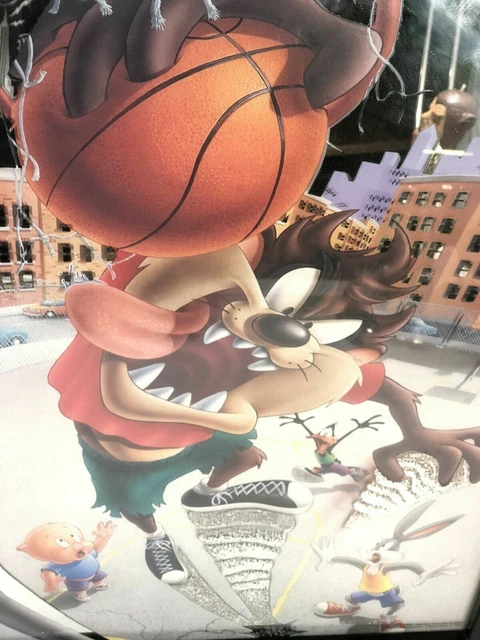 AFFICHAGE MIROIR DUNK De Taz Jordan De Space Jam Des Looney Tunes ...