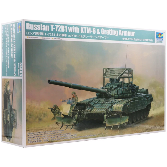 TRUMPETER 1/35 MODEL Kit Soviet Main Battle Tank T-72B1 £89.99 ...