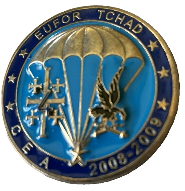 INSIGNE OPEX PARA. / A.b.c.: "4Esc /1°R.h.p. Cea Eufor Tchad" (Leblond ...