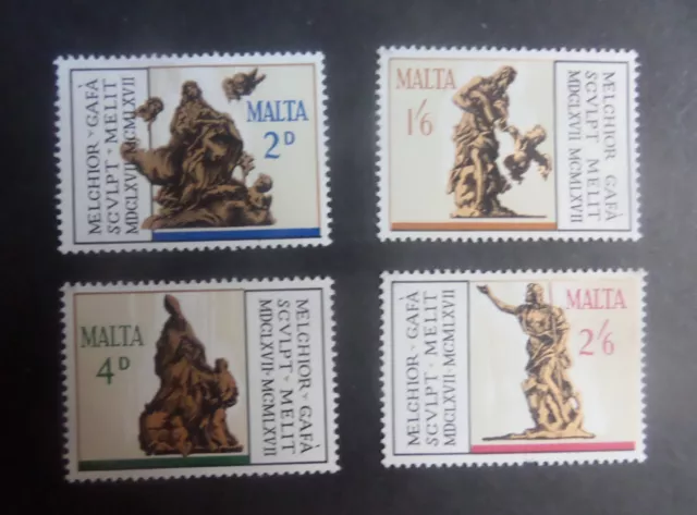 MALTA 1967 300TH Death Ann Melchior Gafa Sculptor SG385/8 MNH UM unmounted $1.95 - PicClick AU