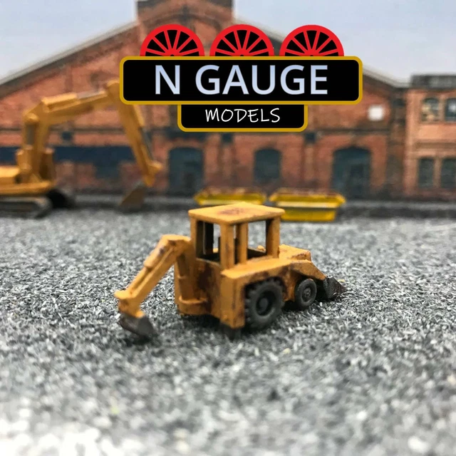 VINTAGE 'CLASSIC BACKHOE Excavator' N Gauge Scale 1:148 (Ready to go ...