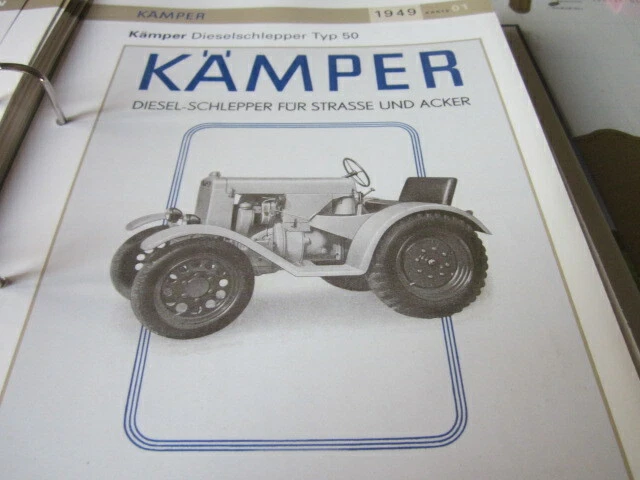 TRAKTOR ARCHIV KÄMPER 01 Dieselschlepper Typ 50, 1949 EUR 5,02 ...