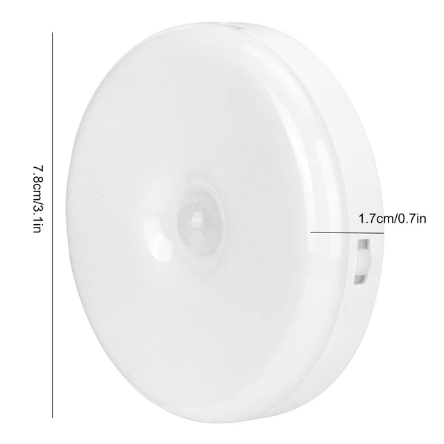 MOTION SENSOR LIGHT 8LED Night Light Infrared Human Body Induction Lamp ...