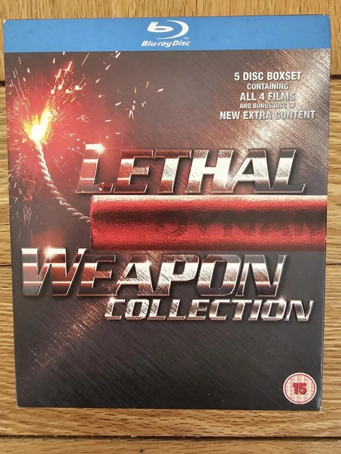 Lethal Weapon 1 4 Blu Ray Box Set 4 Movie Collection Mel Gibson Danny