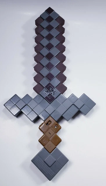 MATTEL 2019 MINECRAFT Deluxe Netherite Sword Life-Size with Sounds $19. ...