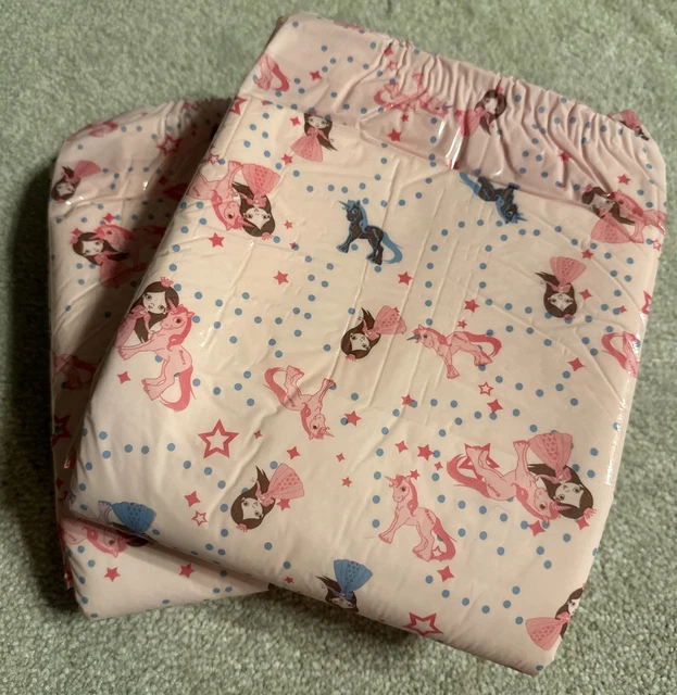 ORIGINAL REARZ PRINCESS Pink ABDL Adult Diapers / Nappies - Size Medium ...
