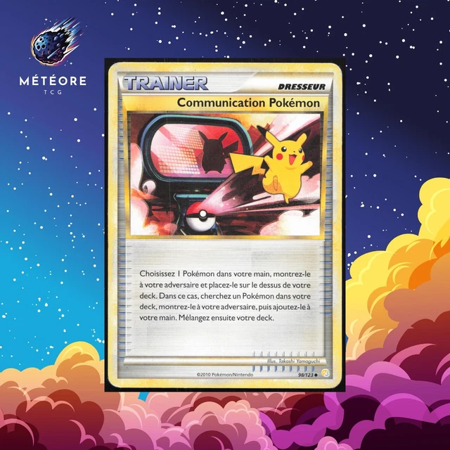 CARTE POKÉMON COMMUNICATION Pokémon 98/123 HeartGold SoulSilver ...