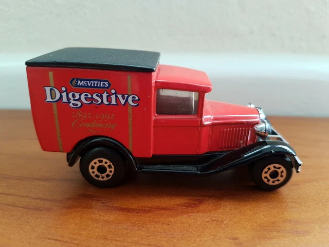 MATCHBOX MODEL A Ford Diecast Mcvities Digestive Van Red £7.50 ...