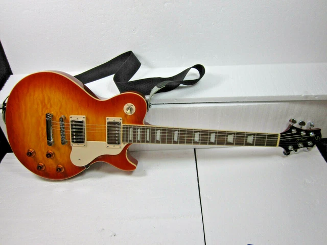 E-GITARRE~SAMICK~LES PAUL~AV6~GREG BENNETT Honey Burst~Limitiertes ...