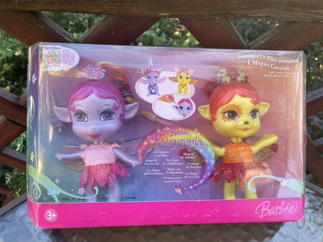 BARBIE FAIRYTOPIA MAGIC Rainbow Lumbies Dolls, Unique 2007 New ...