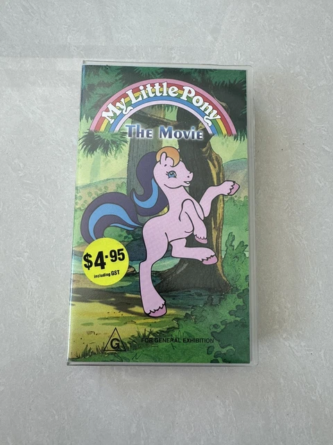MY LITTLE PONY - The Movie 1986 vintage VHS Video Cassette Tape Rare ...