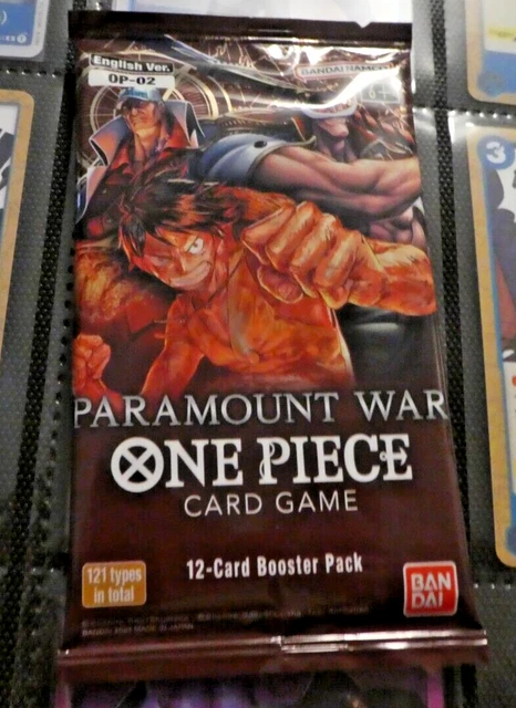 ONE PIECE PARAMOUNT War Card Game Carte Booster OP02 English Pack New ...
