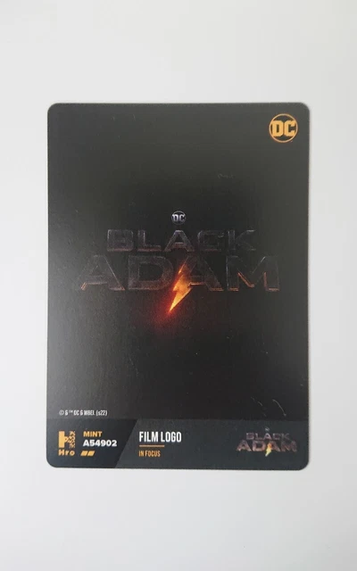 2022 DC H ro Multiverse Chapter 2 - Black Adam Movie Card - Film Logo ...