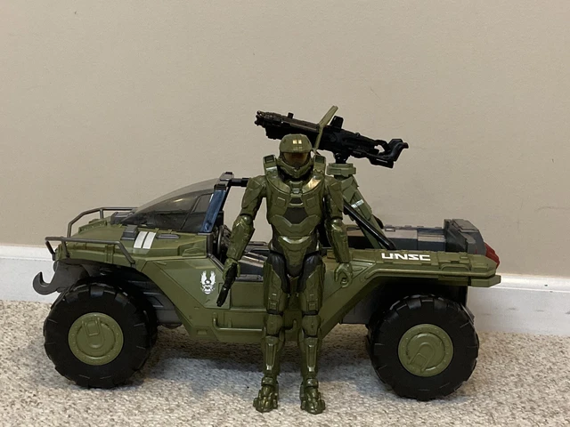 HALO 12” WARTHOG Vehicle And Master Chief Figure Mattel 2016 Complete ...
