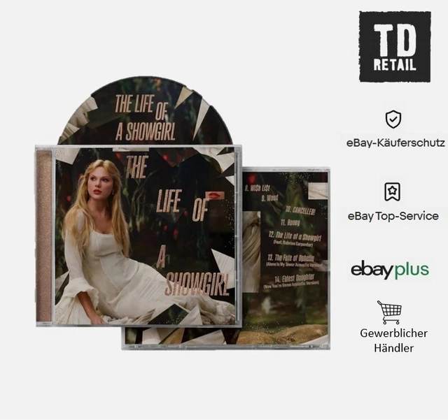 TAYLOR SWIFT THE Life of a Showgirl CD - Limited Release Edition 2 ...