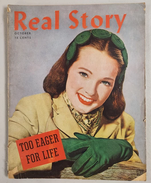 REAL STORY ROMANCE Magazine October 1944 Too Eager for Life £15.03 ...