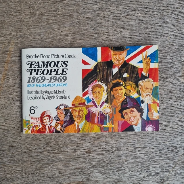 BROOKE BOND TEA Picture Cards Famous People 1869-1969 Complete Set In ...