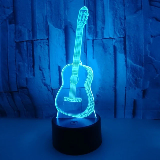 3 D LED Night Light Table Lamp for Bedroom Dorm Desk £15.99 - PicClick UK