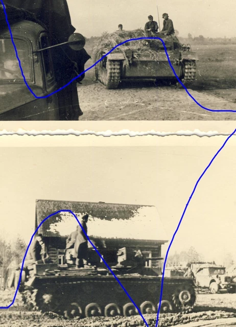 21 FOTO WW2 Panzer Jäger Abt. 156 Russland-Feldzug Stug LKW KFZ Kübel ...