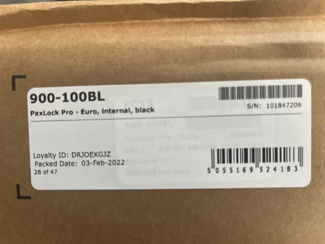 PAXTON NET2 PAXLOCK Pro in Black 900-100BL for Internal doors Access ...