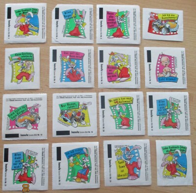 DUPLO HANUTA AUFKLEBER - Roger Rabbit 1989 (Disney, 1987), Nr. 9 & Nr ...