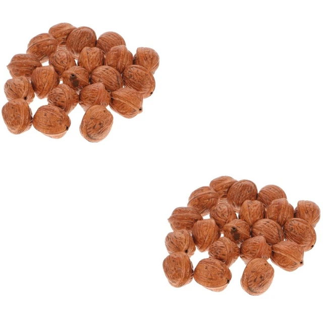 SET OF 2 Walnut Props Artificial Food for Display Faux Walnuts ...
