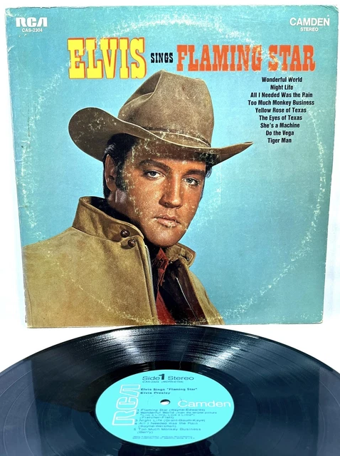 ELVIS PRESLEY - Elvis Sings Flaming Star 1975 RCA Camden CAS-2304 ... ELVIS PRESLEY - Elvis Sings Flaming Star 1975 RCA Camden CAS-2304 ...