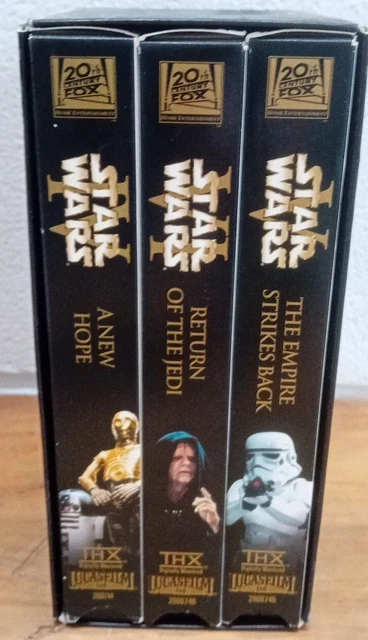 STAR WARS ORIGINAL Trilogy THX Digitally Remastered VHS Box Set 2000) £ ...
