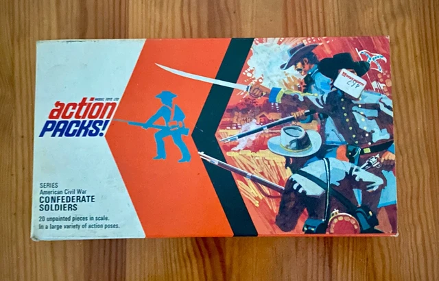 VINTAGE TIMPO ACTION Packs AP6 American Civil War Confederate Soldiers ...