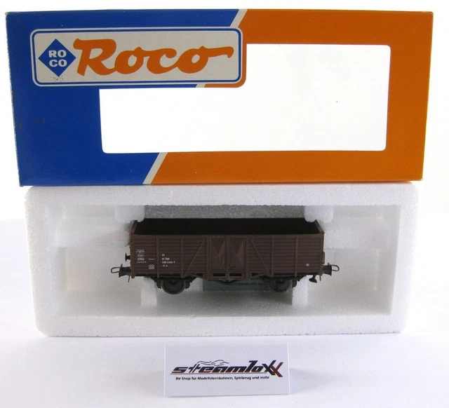 ROCO 46056 H0 offener Güterwagen Hochbordwagen der ÖBB mit OVP X00001 ...