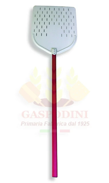 PALA PIZZA PIZZERIA forata in alluminio 50cm con manico alluminio 160cm ...
