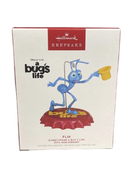 HALLMARK 2023 KEEPSAKE 25th Flik Disney Pixar A Bug's Life Ornament New ...