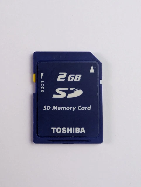 VINTAGE GENUINE TOSHIBA 2GB SD Card Memory Card for Old Cameras ...