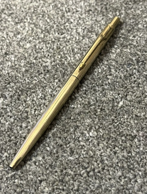 1983 PARKER LADY Classic Rolled Gold Ballpoint Pen-Made In England-(C48 ...