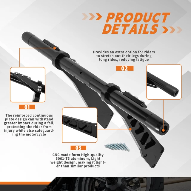PROTECTION MOTEUR CRASH Bar pour Harley Softail Heritage 00-07/09-17 ...