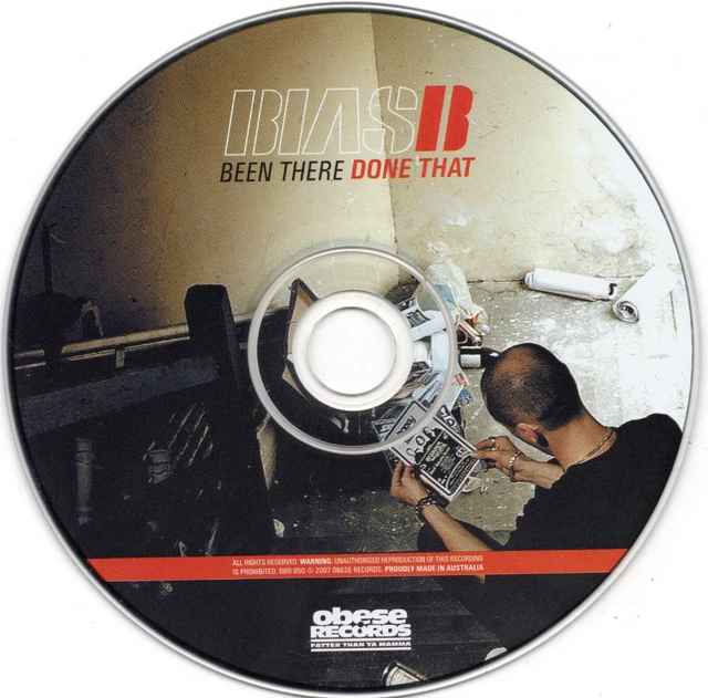 BIAS B BEEN THERE DONE THAT Australian HIP HOP 2007 OBESE Records RARE ...