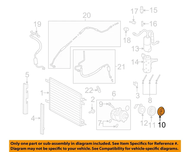 FORD OEM 07-12 F-150 Condenser, Compressor Lines-Clutch Assy ...