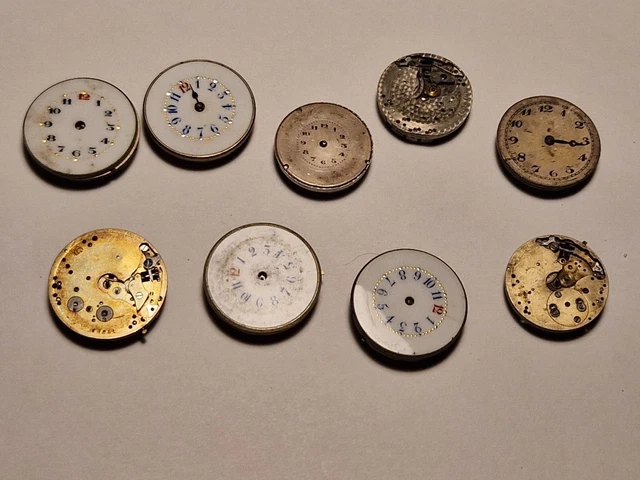 ANTIQUE SMALL SIZE an early Le Cultre watch movements joblot £400.00 ...