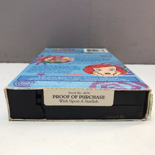 DISNEY PRINCESS COLLECTION Ariel’s Wish Upon Starfish VHS Video Tape ...