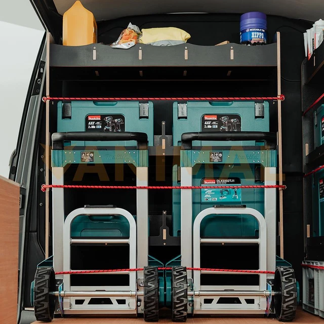 FORD TRANSIT CUSTOM 2024+ Hexaboard Bulkhead MakPac/Toolbox Van Racking ...