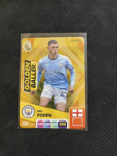 PHIL FODEN GOLDEN Baller Panini 2024/25 Adrenalyn XL 24/25 Manchester ...