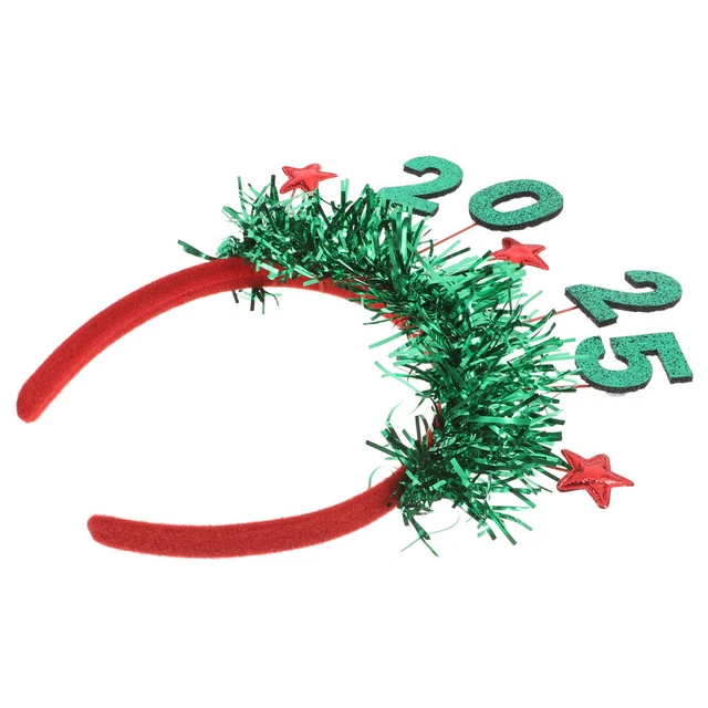 NEW YEAR 2025 Party Headbands Happy New Year Hair Bands Plastic ...
