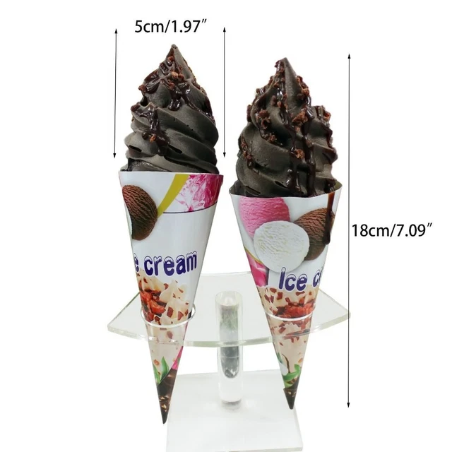 SIMULATION ICE CREAM Model Chocolate Ice Cream Fake Food Cone Cabinetry ...