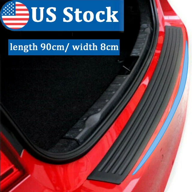 RUBBER CAR REAR Bumper Protector Trim Strip Trunk Sill Guard Scratch ...