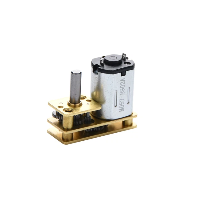 60RPM SLOW SPEED Micro N20 Full Metal Gear Motor Flip Shaft Robot DC ...
