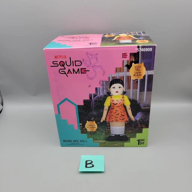 GEMMY SQUID GAME Young Hee Doll Airblown Inflatable HALLOWEEN Decor 3.5 ...