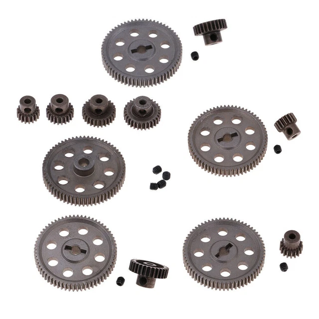 17-64T STEEL SPUR Differential Gear Motor Pinion Cogs for HSP 1/10 ...