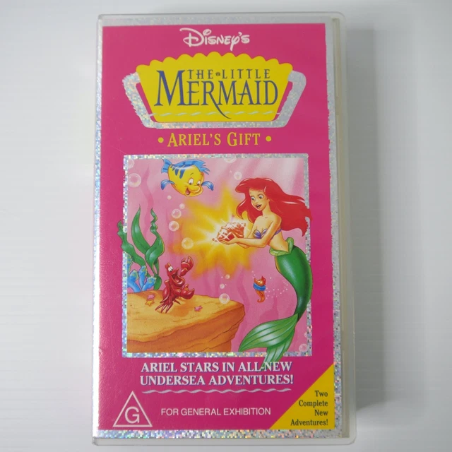 DISNEY'S THE LITTLE Mermaid - Ariel's Gift - VHS PAL Video Tape Kids TV ...