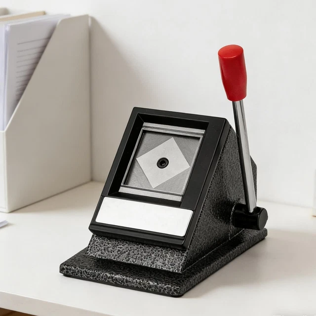 PASSPORT PHOTO Portable Manual ID Card Punch for School Public Studio £ ...