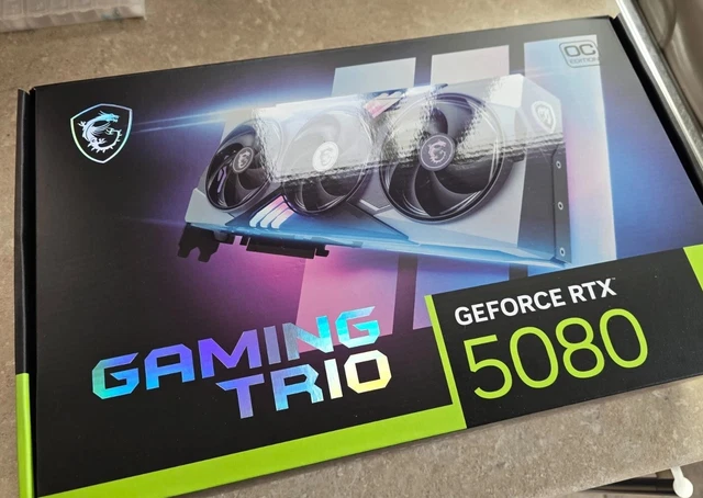 RTX 5080 16GB GDDR7 MSI Gaming Trio OC RGB rtx5080 Nvidia Graphics Card ...